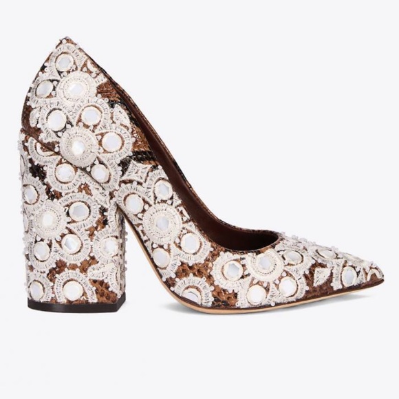 Tory Burch | Shoes | Tory Burch Faded Coffee Ivory Francesca Pumps 85 ...
